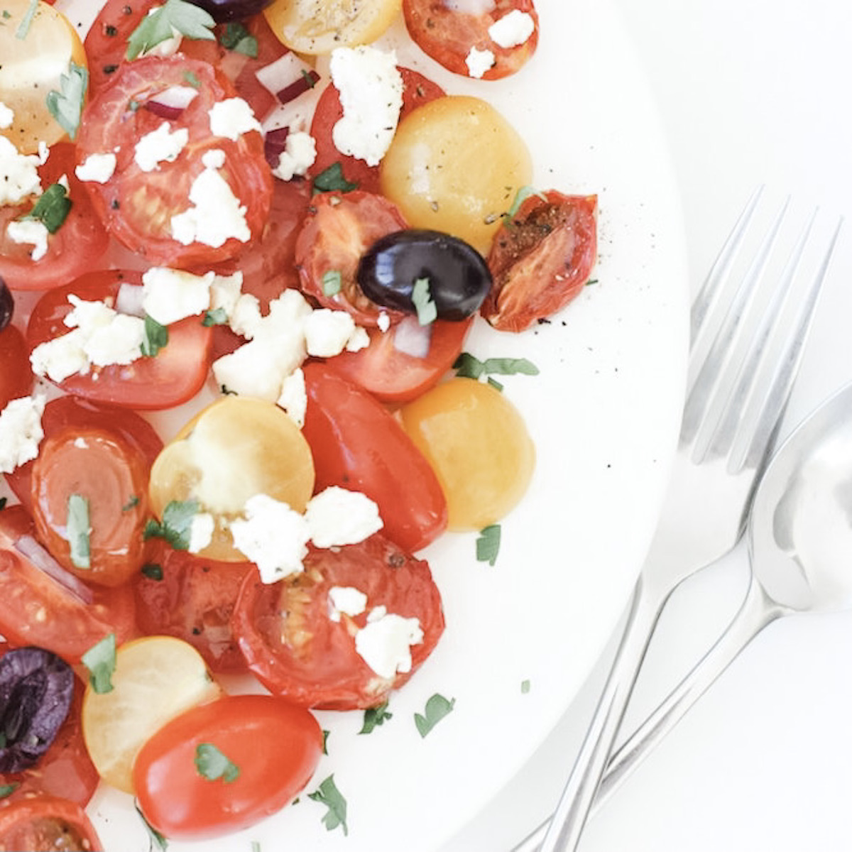 Roasted Tomato, Feta and Olive Salad - marmalade & me